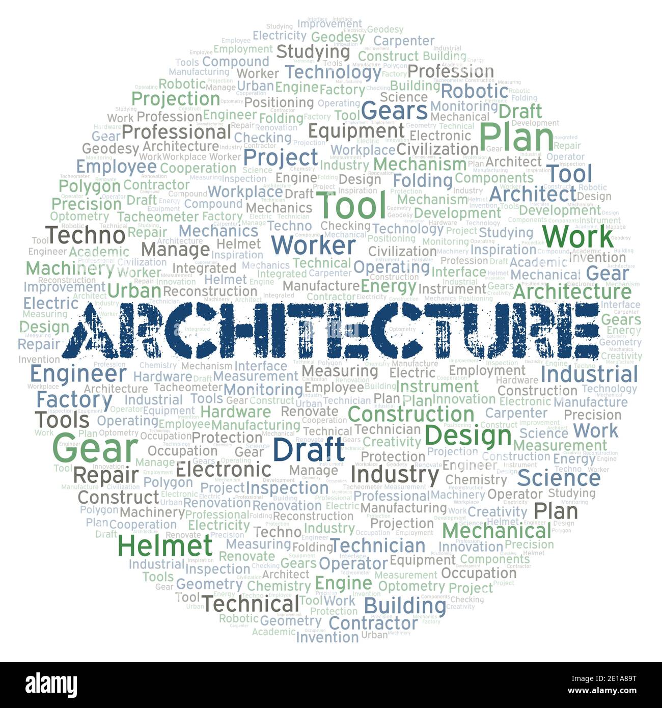 Architecture typography word cloud create with text only Stock Photo ...