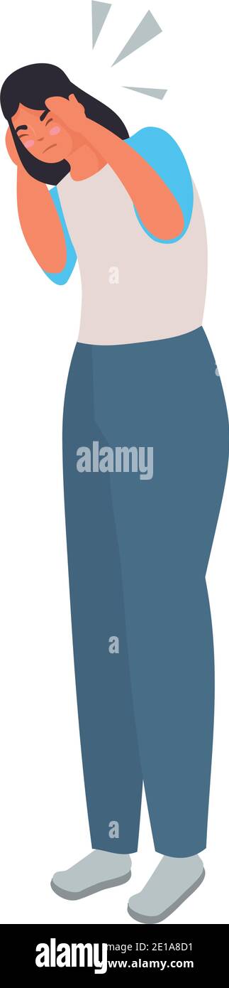woman confused for bullying character Stock Vector Image & Art - Alamy