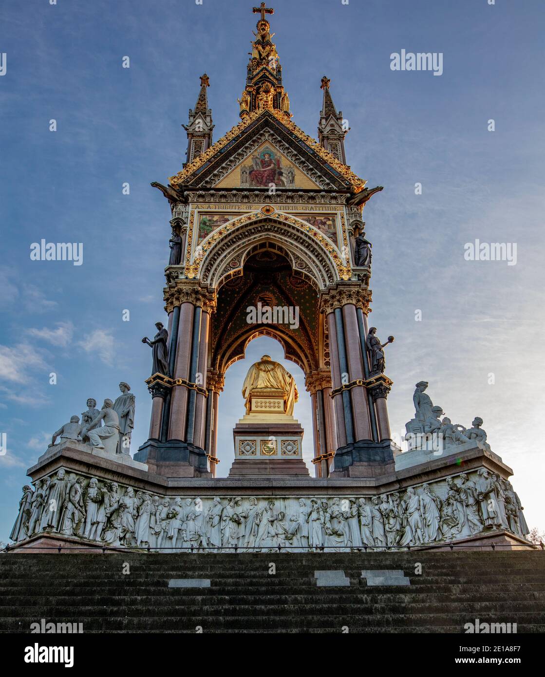 The Albert Memorial, designed by Sir George Gilbert Scott, Kensington ...
