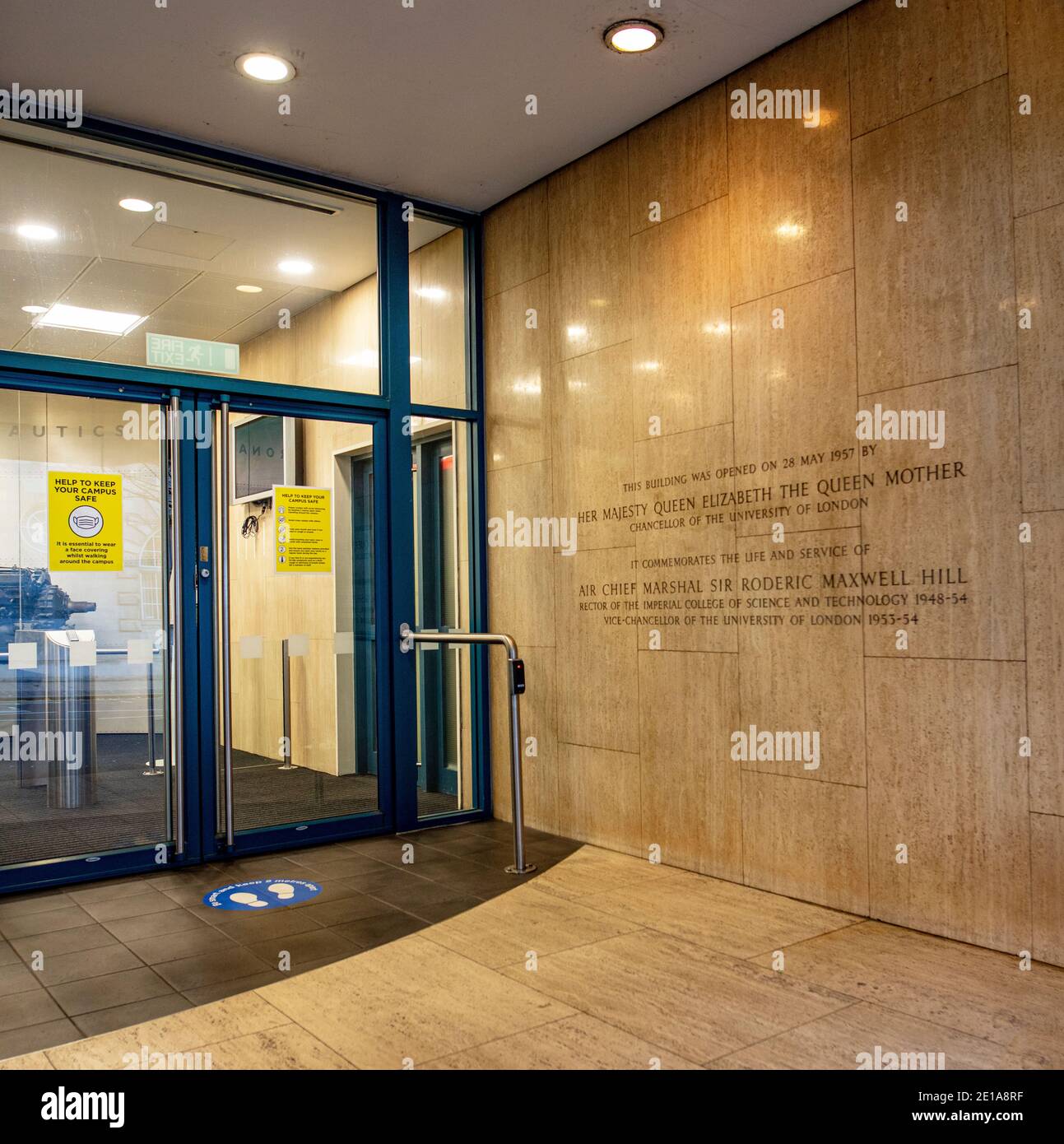 Frontage of Imperial College, London; Exhibition Road, SW7 2AZ Stock ...