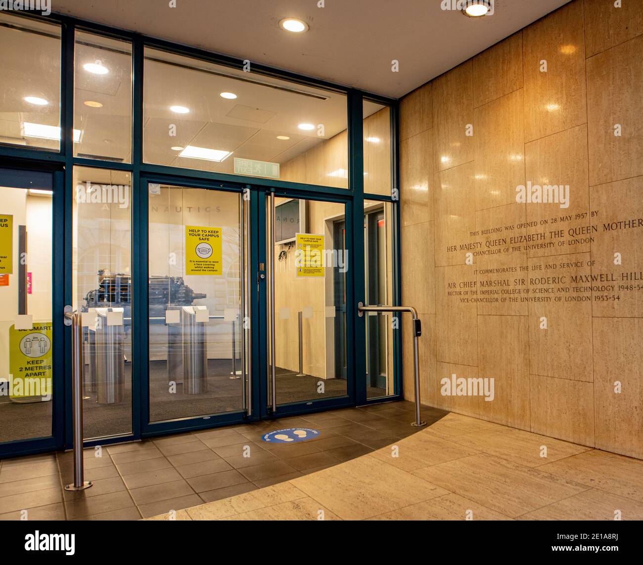 Frontage of Imperial College, London; Exhibition Road, SW7 2AZ Stock ...