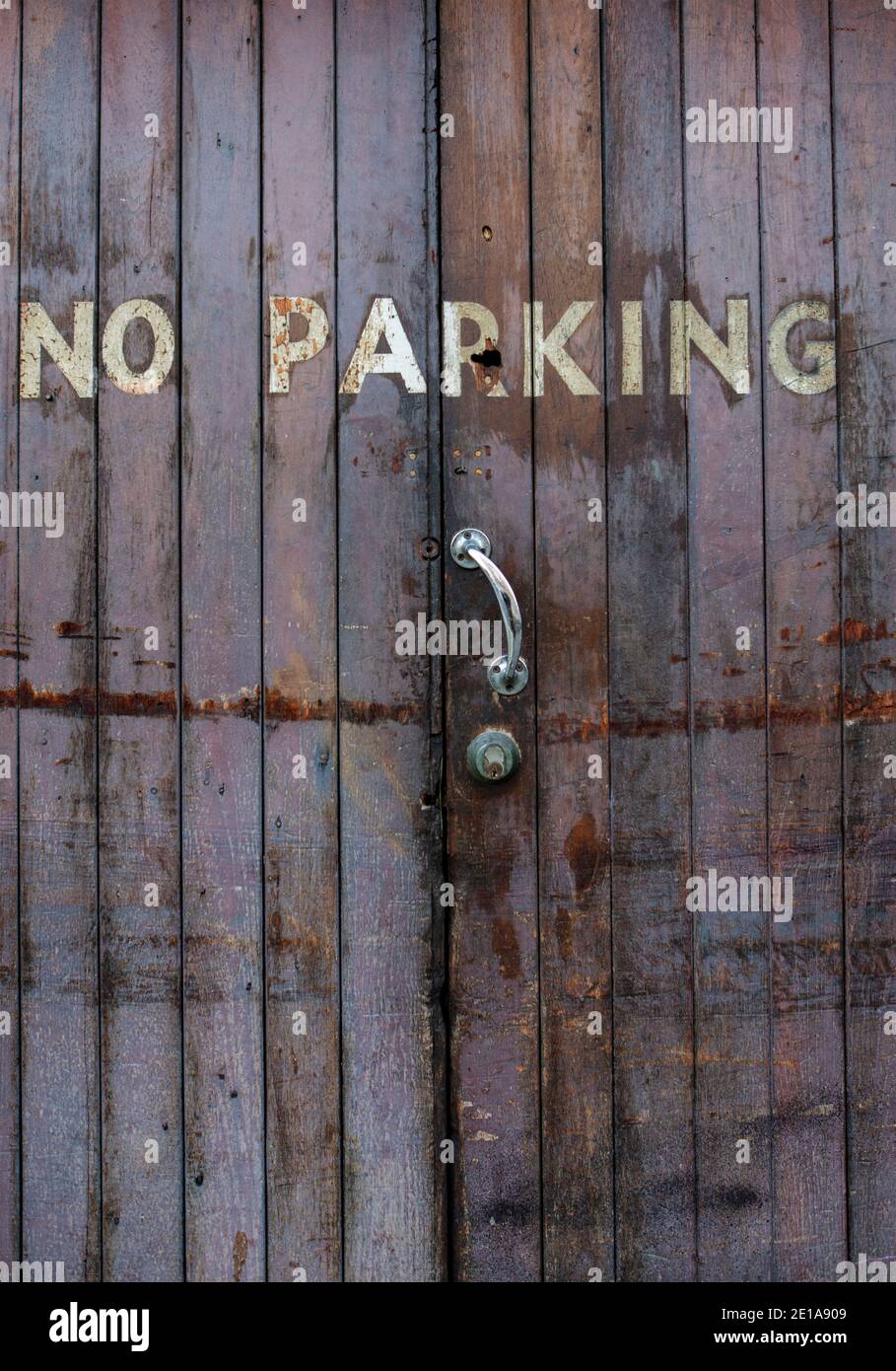 Weathered no parking sign hi-res stock photography and images - Alamy