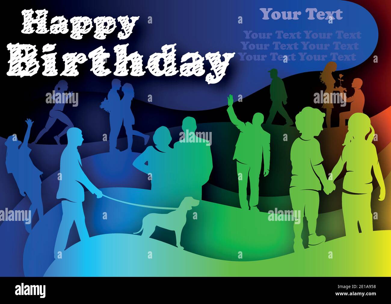 Paper cut happy friends Stock Vector Images - Alamy