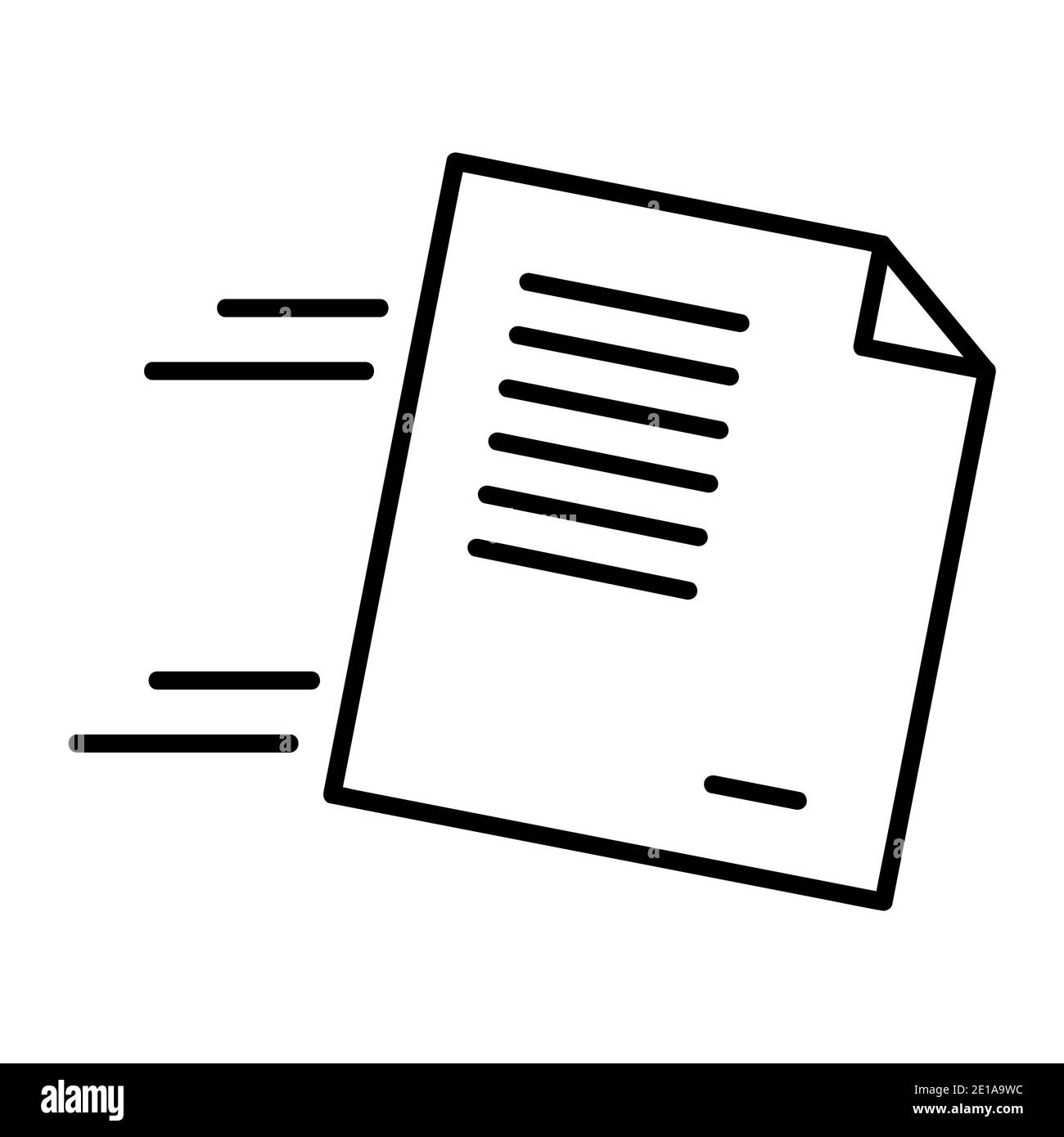 Fast delivery securities icon. Pictogram for web site. Outline stroke ...