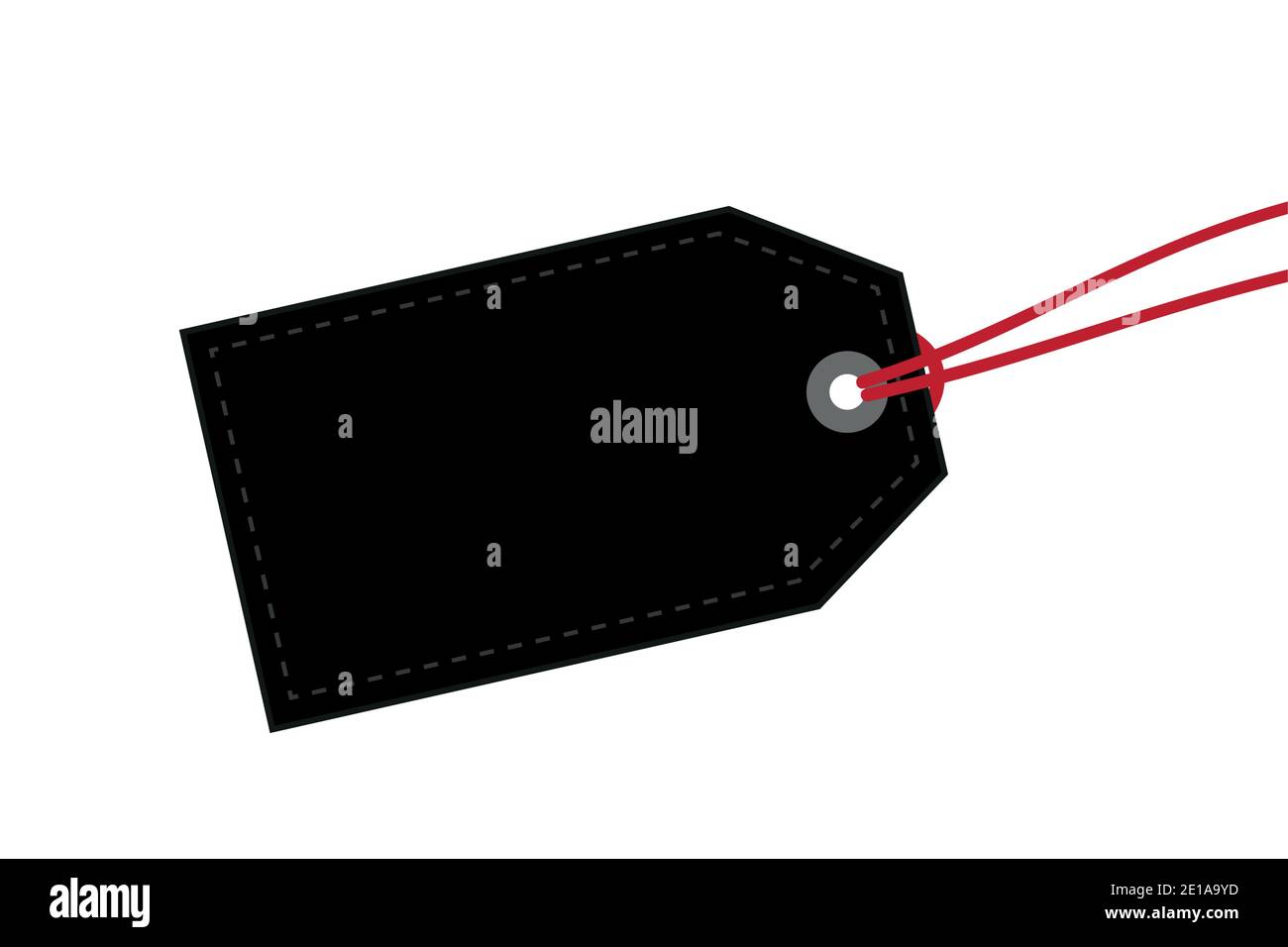 black promotion label blank tag with copy space on white background ...