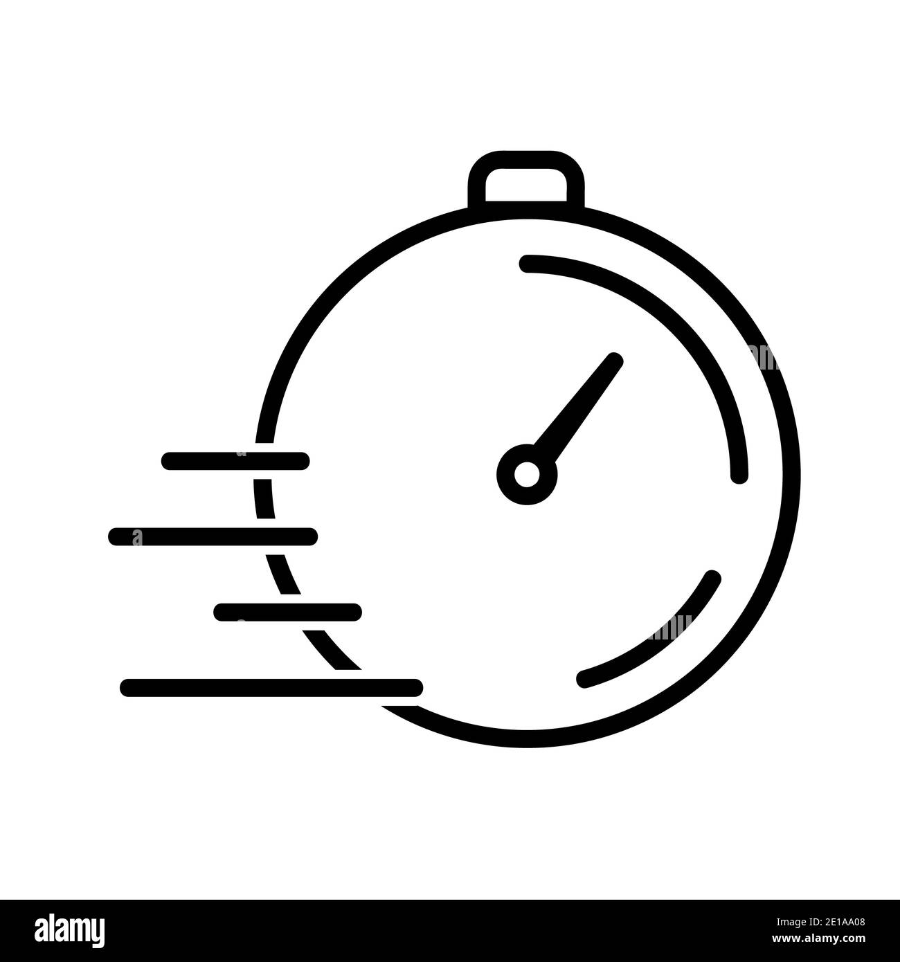 Fast delivery icon. Pictogram for web site. Outline stroke simple icon ...