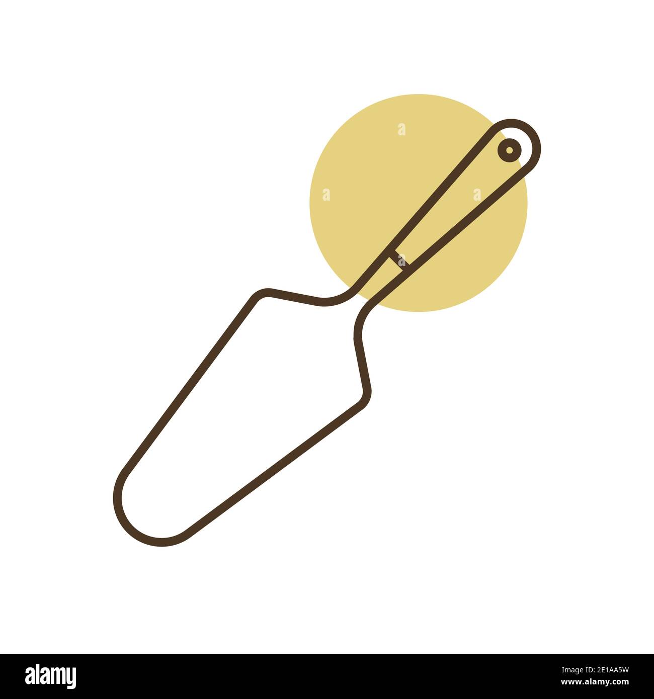 Cake and pie server utensil vector icon. Kitchen appliances. Graph ...