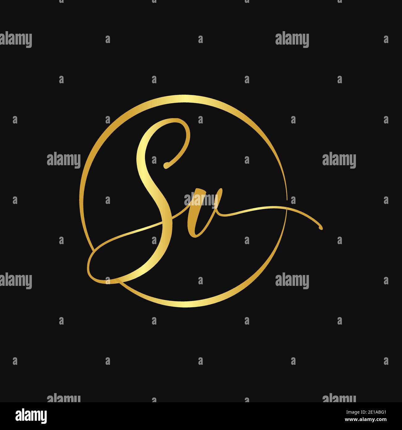 Letter sv vector vectors hi-res stock photography and images - Alamy
