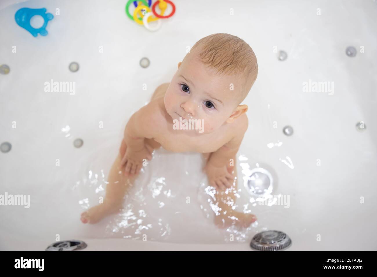 Happy cute kid big soap hi-res stock photography and images - Alamy