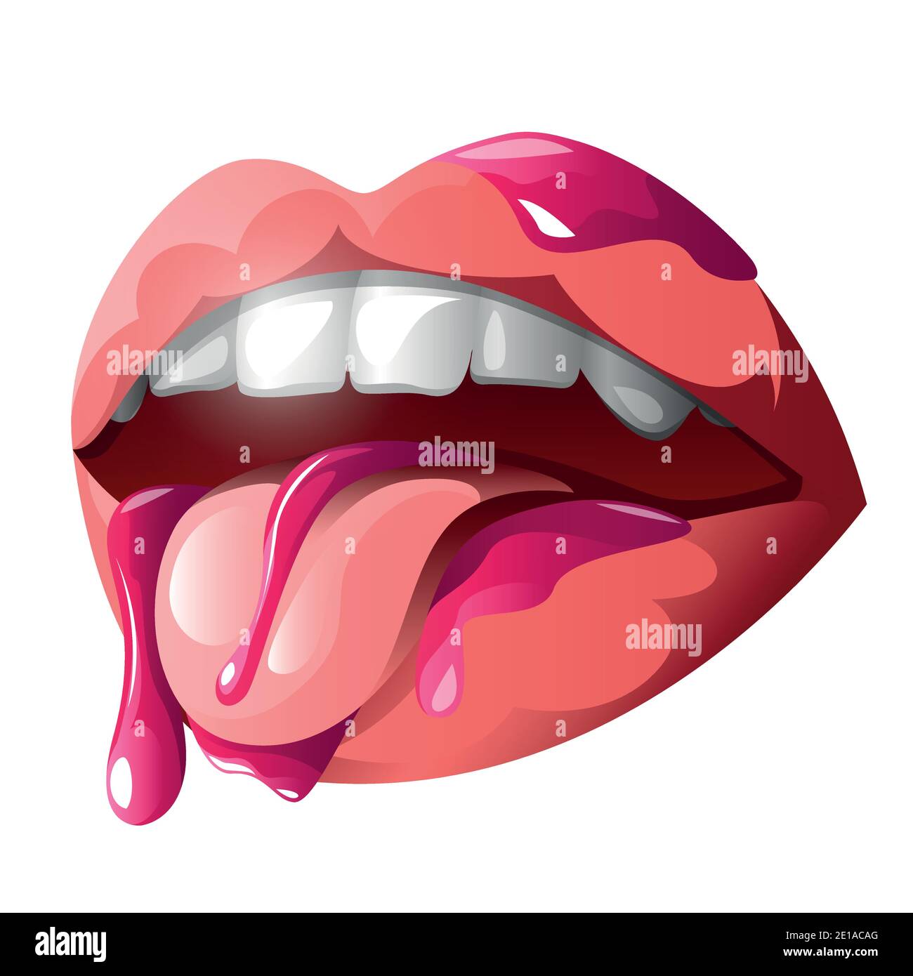 Vector lips in gradient style Stock Vector Image & Art - Alamy