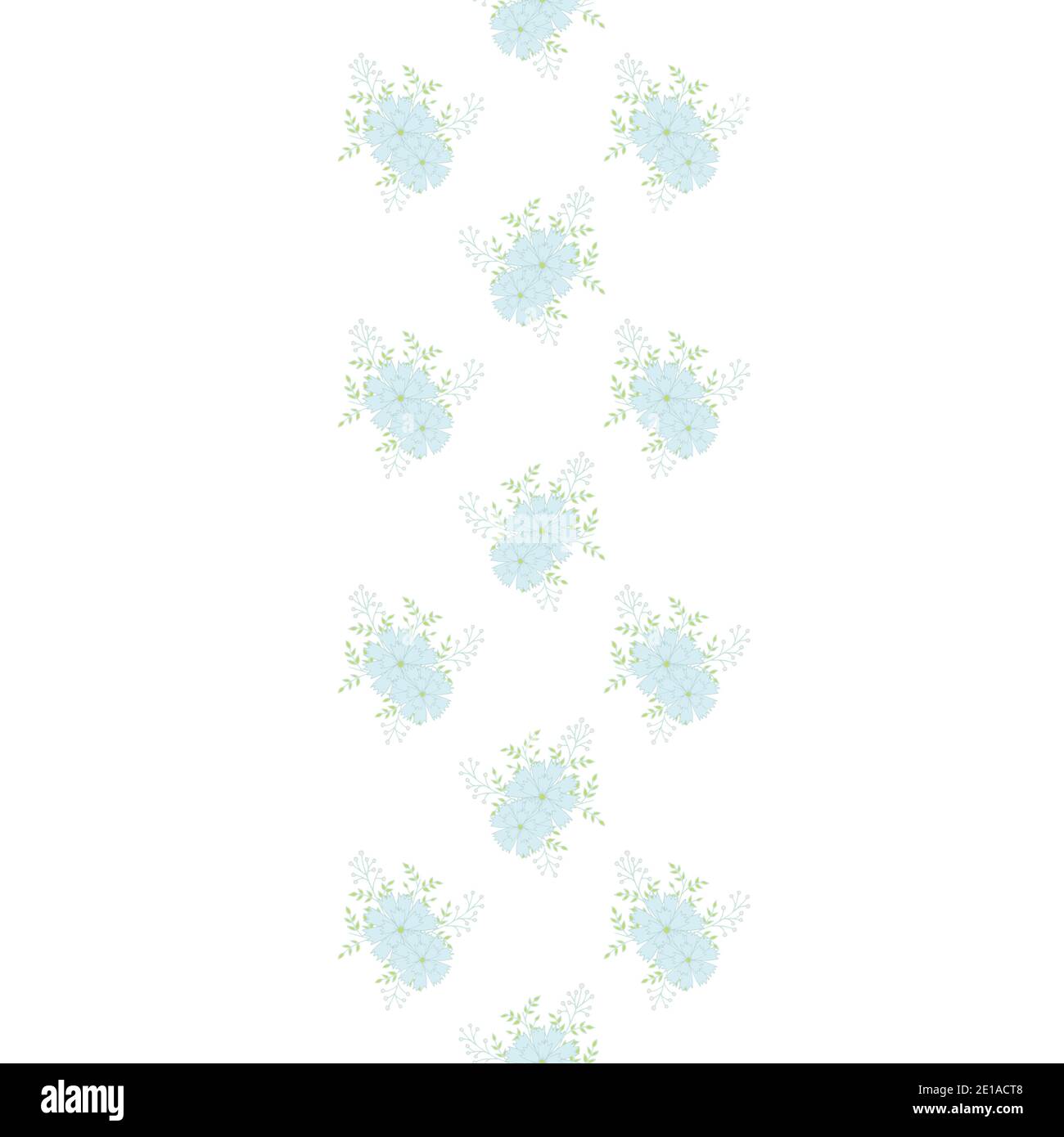 Seamless flower border hi-res stock photography and images - Alamy
