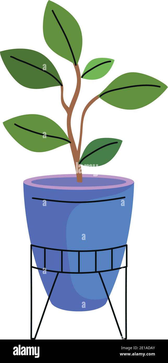 Purple houseplant Stock Vector Images - Alamy