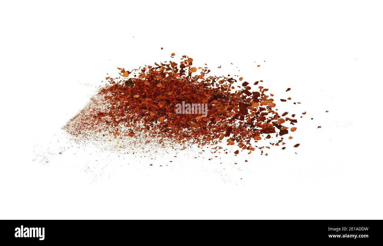 Cayenne pepper. Pile crushed red cayenne pepper, dried chili flakes and ...