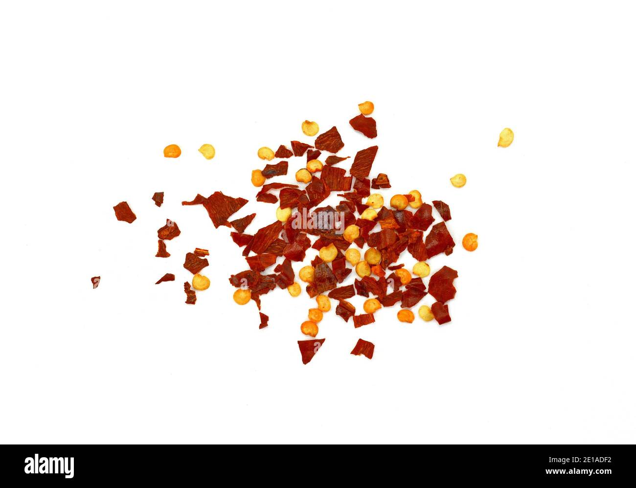 Cayenne pepper. Pile crushed red cayenne pepper, dried chili flakes and ...