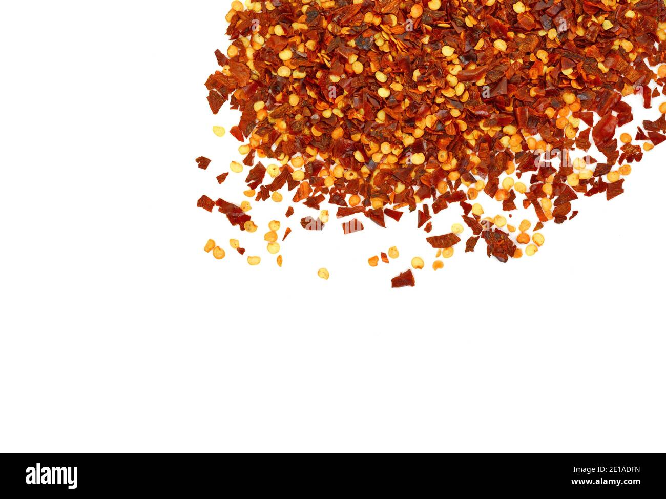 Cayenne pepper. Pile crushed red cayenne pepper, dried chili flakes and ...