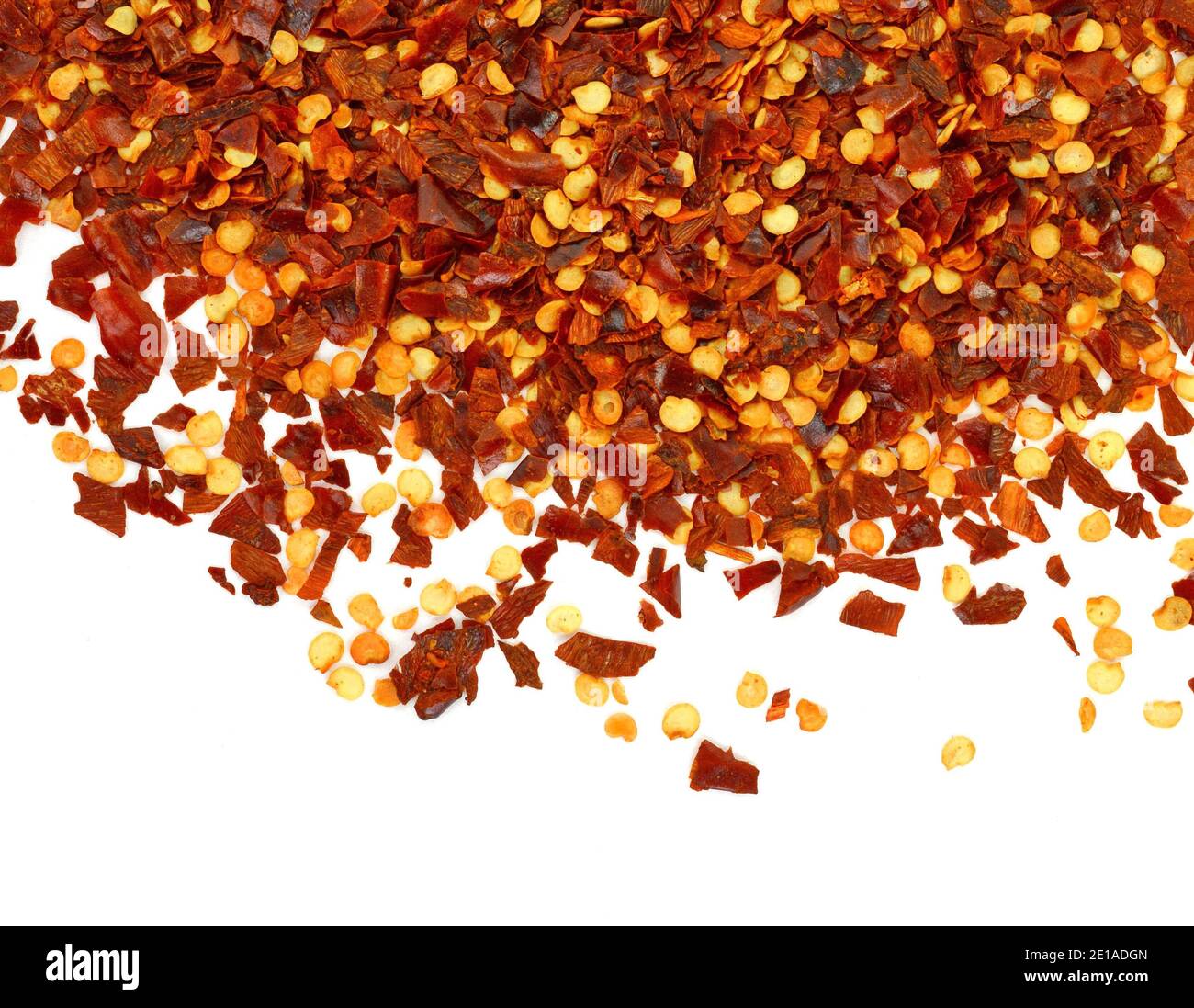 Cayenne pepper. Pile crushed red cayenne pepper, dried chili flakes and ...