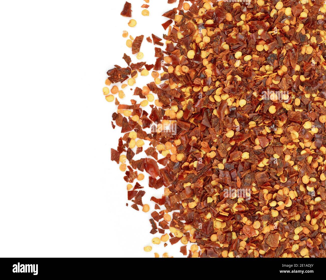Cayenne pepper. Pile crushed red cayenne pepper, dried chili flakes and ...