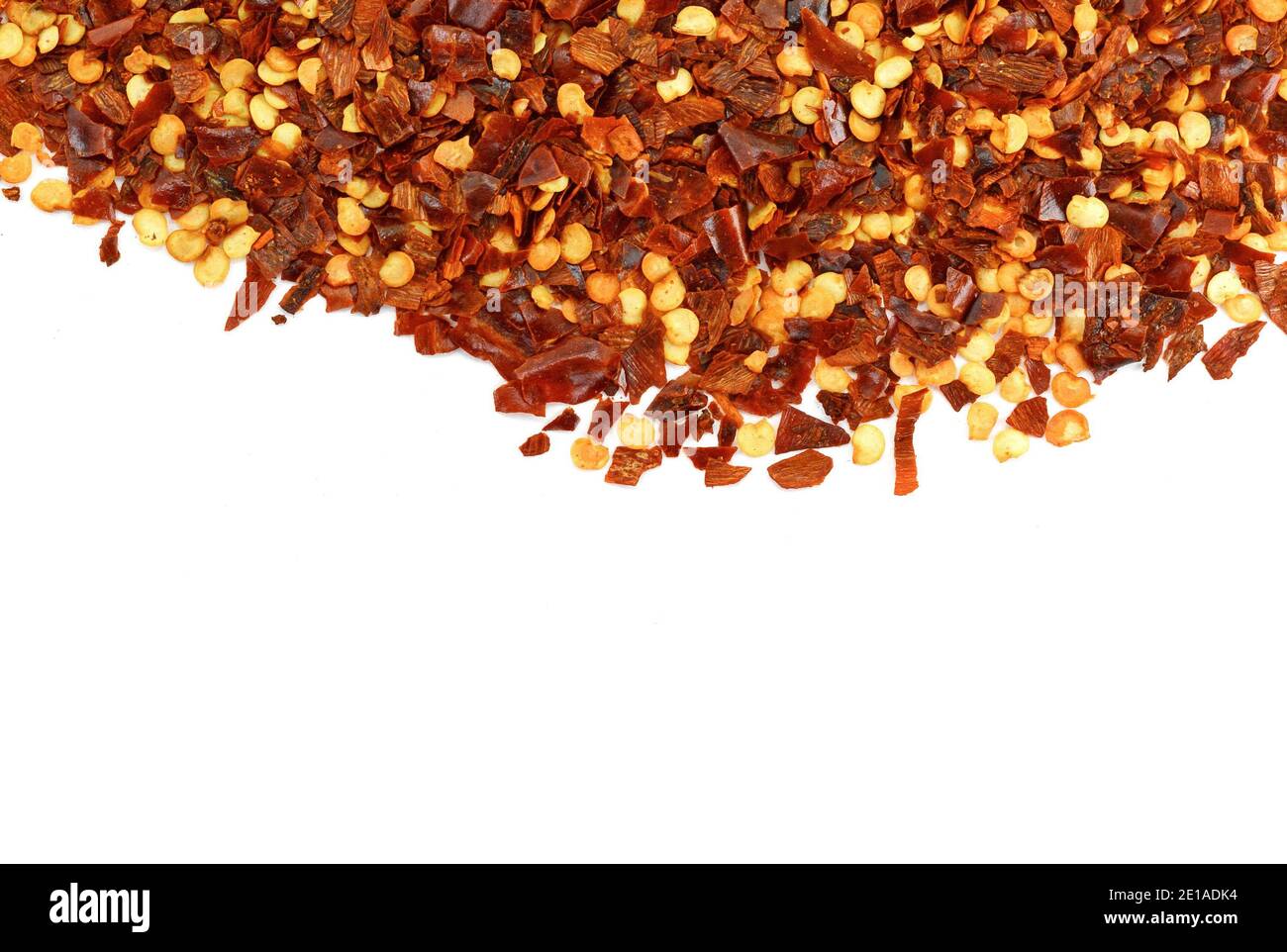 Cayenne pepper. Pile crushed red cayenne pepper, dried chili flakes and ...