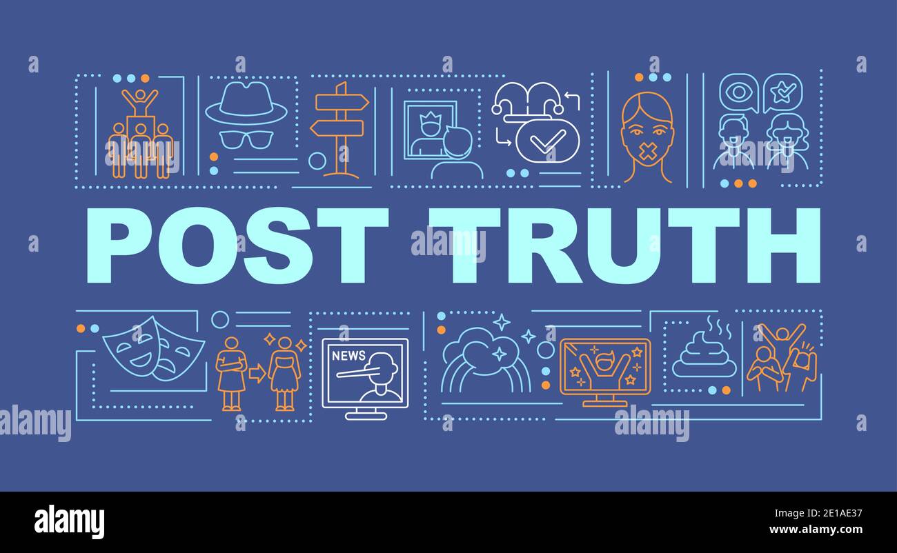 Post truth in news word concepts banner Stock Vector Image & Art - Alamy