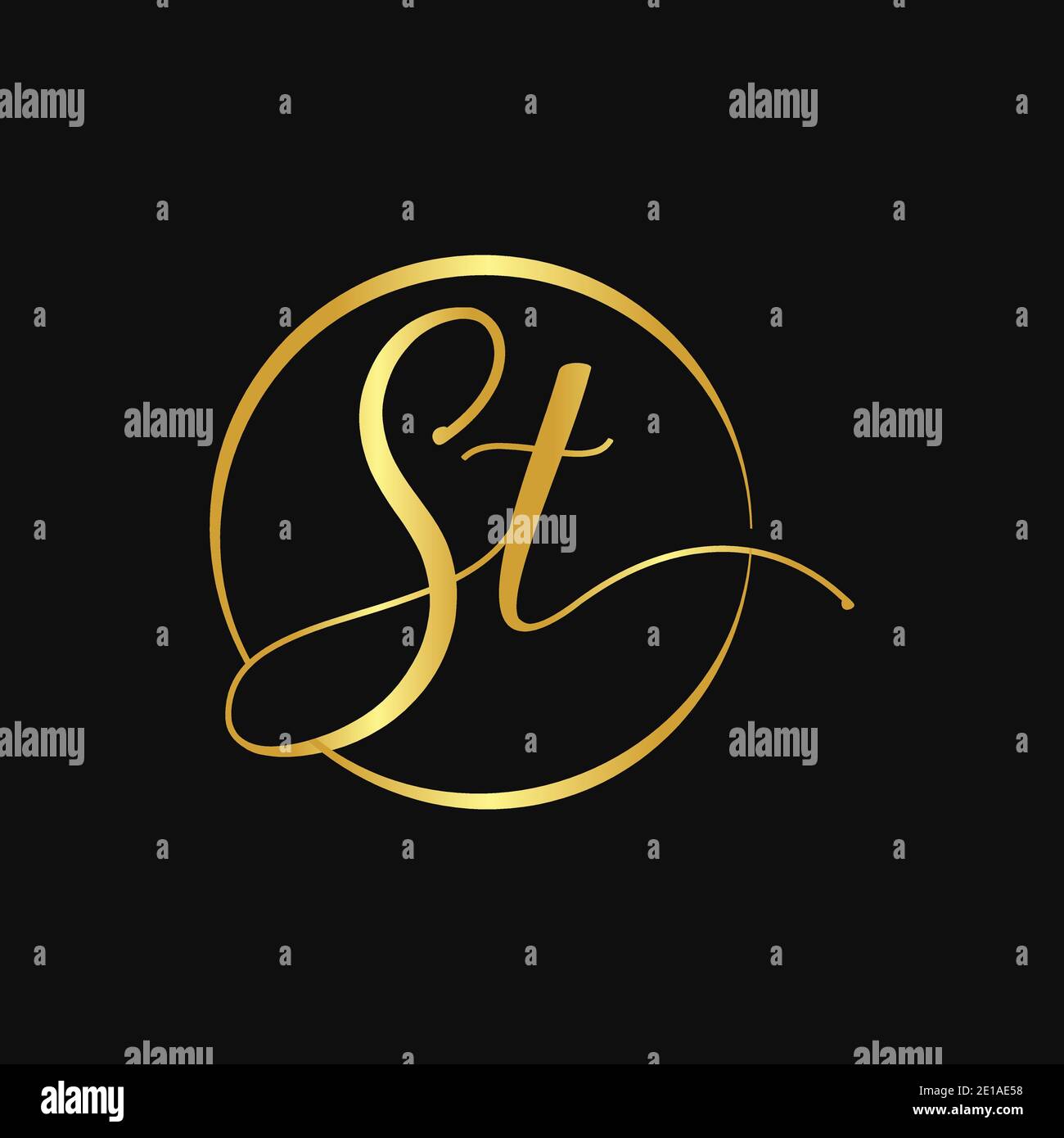 St letter Stock Vector Images - Alamy