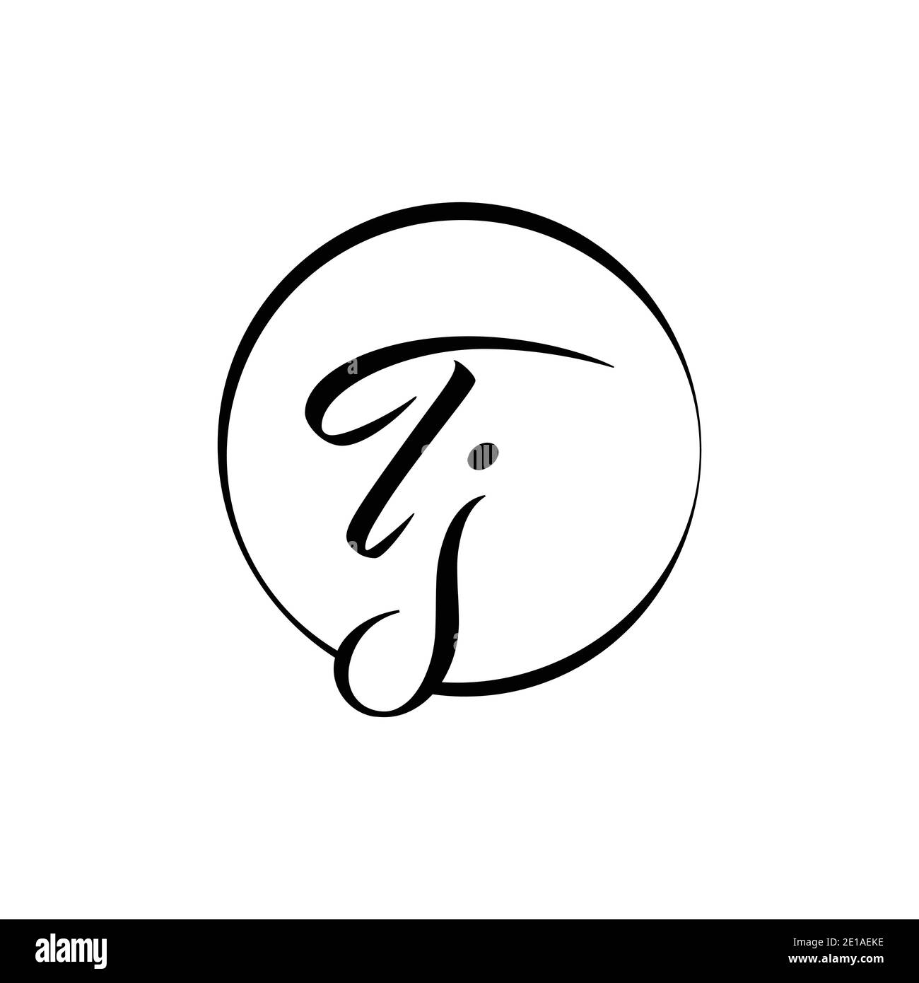 Logo tj vector vectors hi-res stock photography and images - Alamy