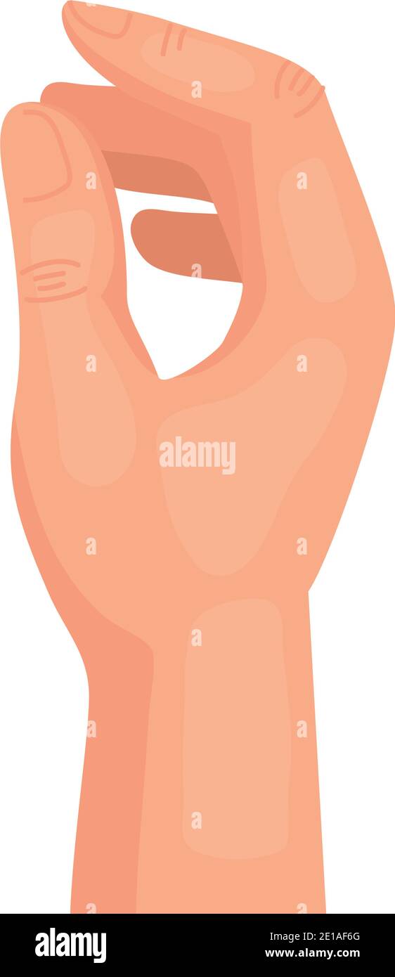 half open hand human symbol signal icon Stock Vector Image & Art - Alamy