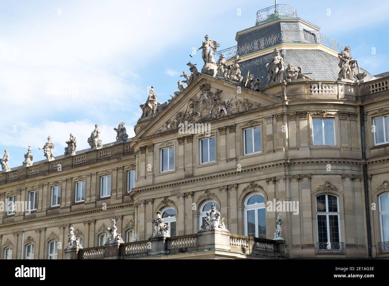 The New Palace ( Neues Schloss ) which stands on Schlossplatz, in ...