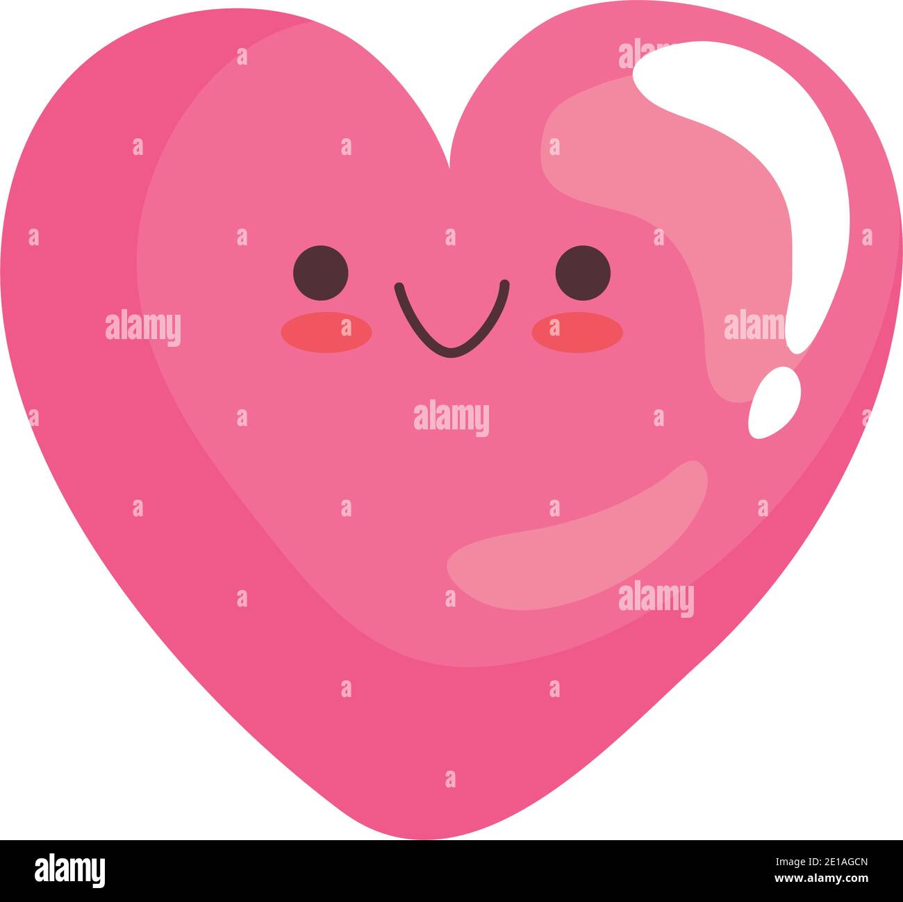 cute heart sticker kawaii character icon Stock Vector Image & Art - Alamy