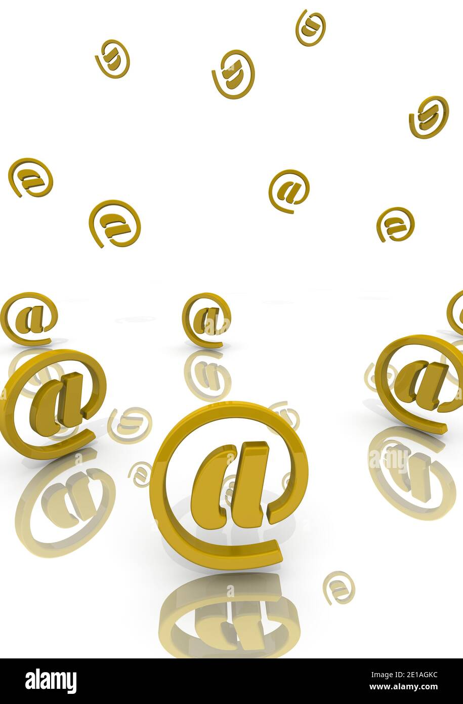 The golden at signs. A lot of golden AT symbols (commercial AT) are ...