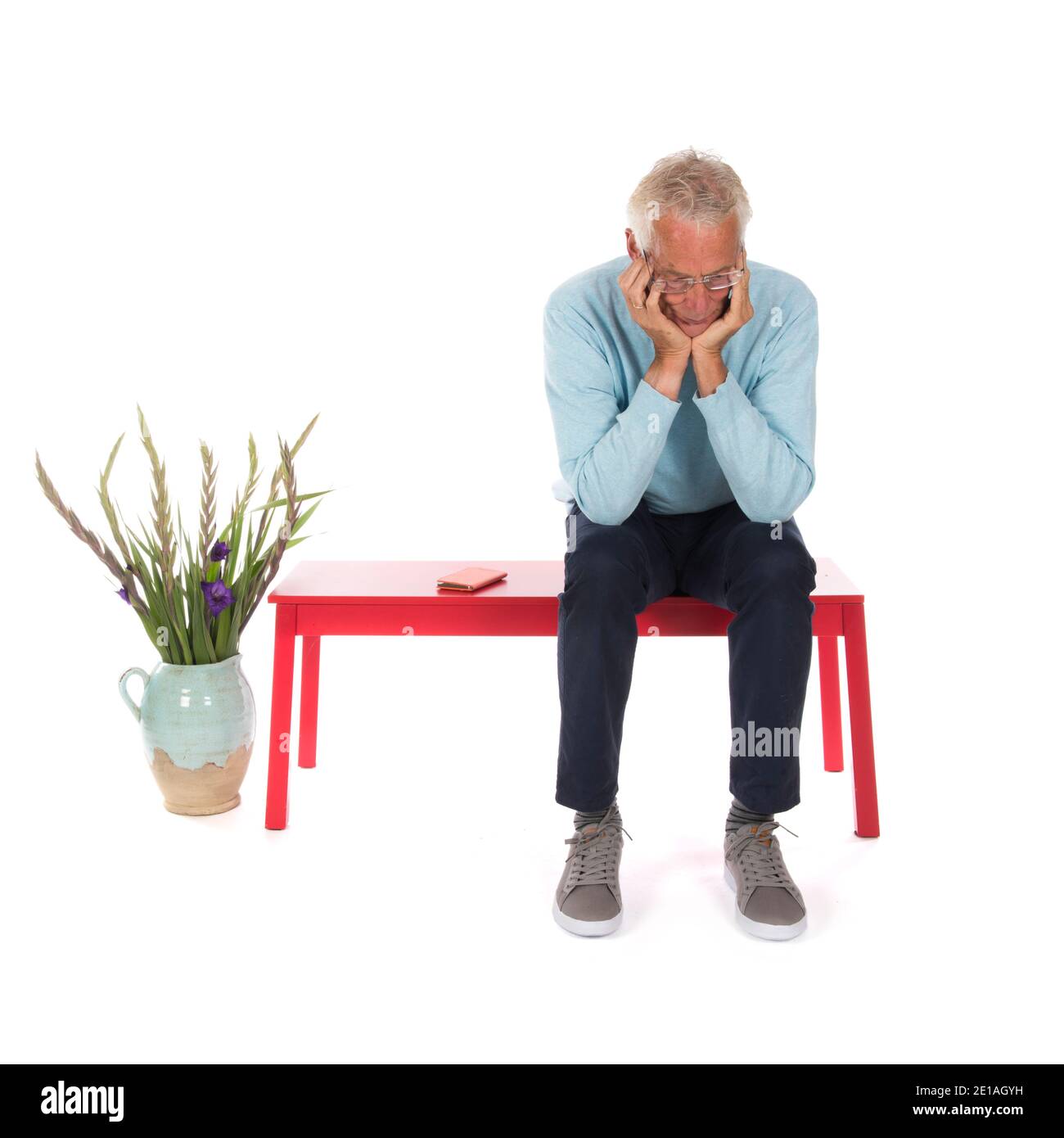 Senior man crying Cut Out Stock Images & Pictures - Alamy
