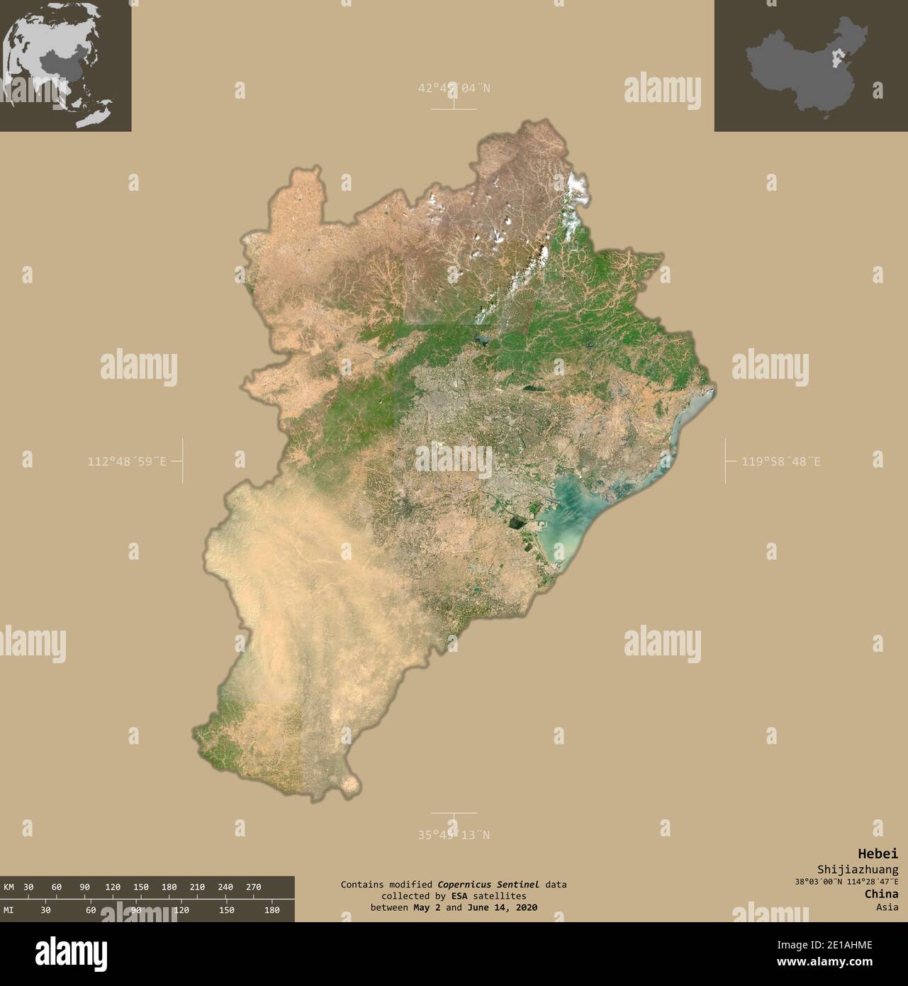 Map of shijiazhuang hi-res stock photography and images - Alamy