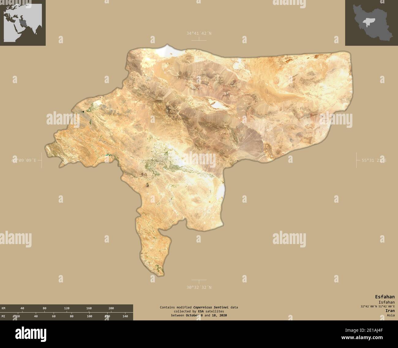 Isfahan province map hi-res stock photography and images - Alamy