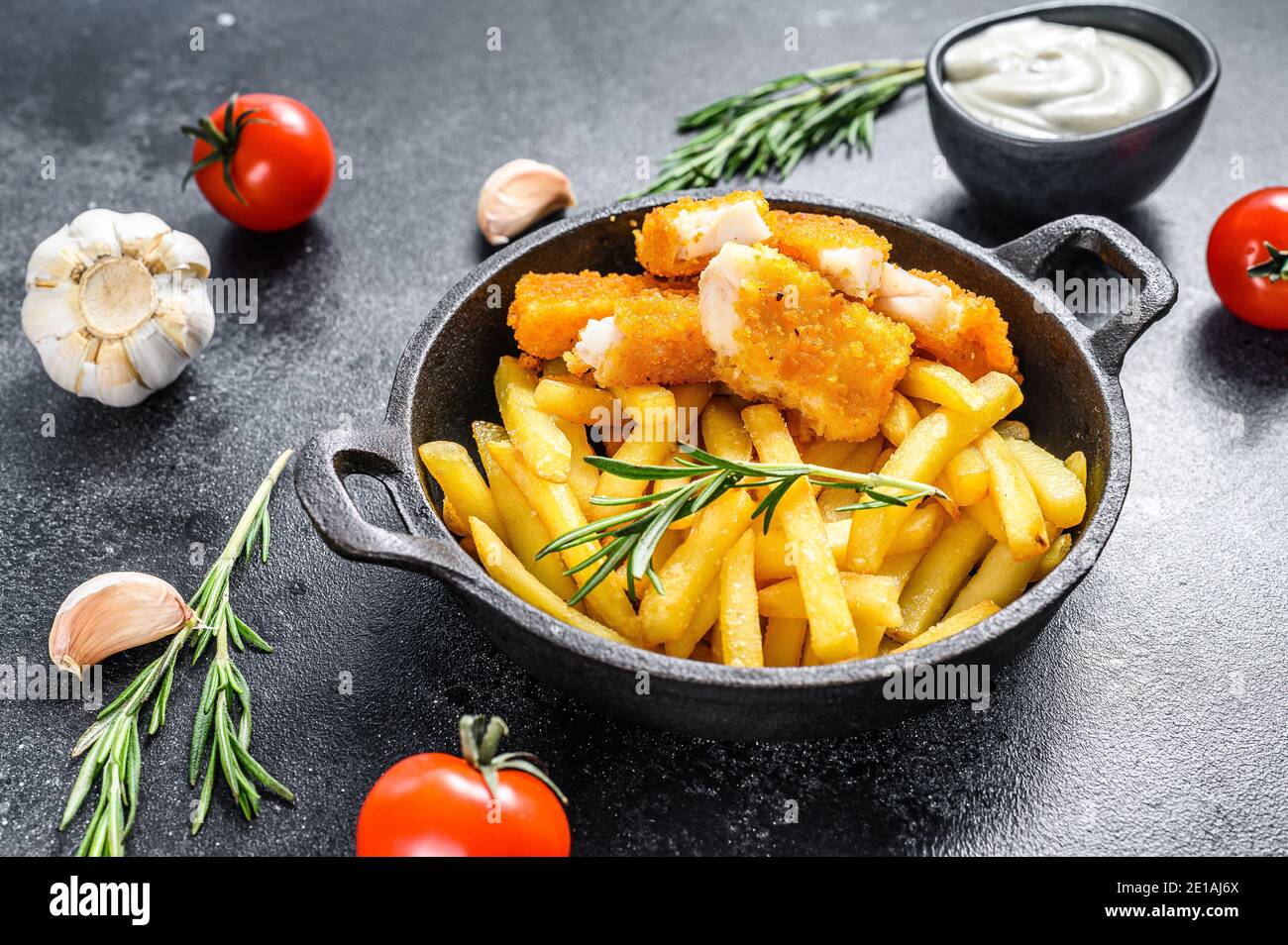 Breaded fish sticks french fries hi-res stock photography and images ...