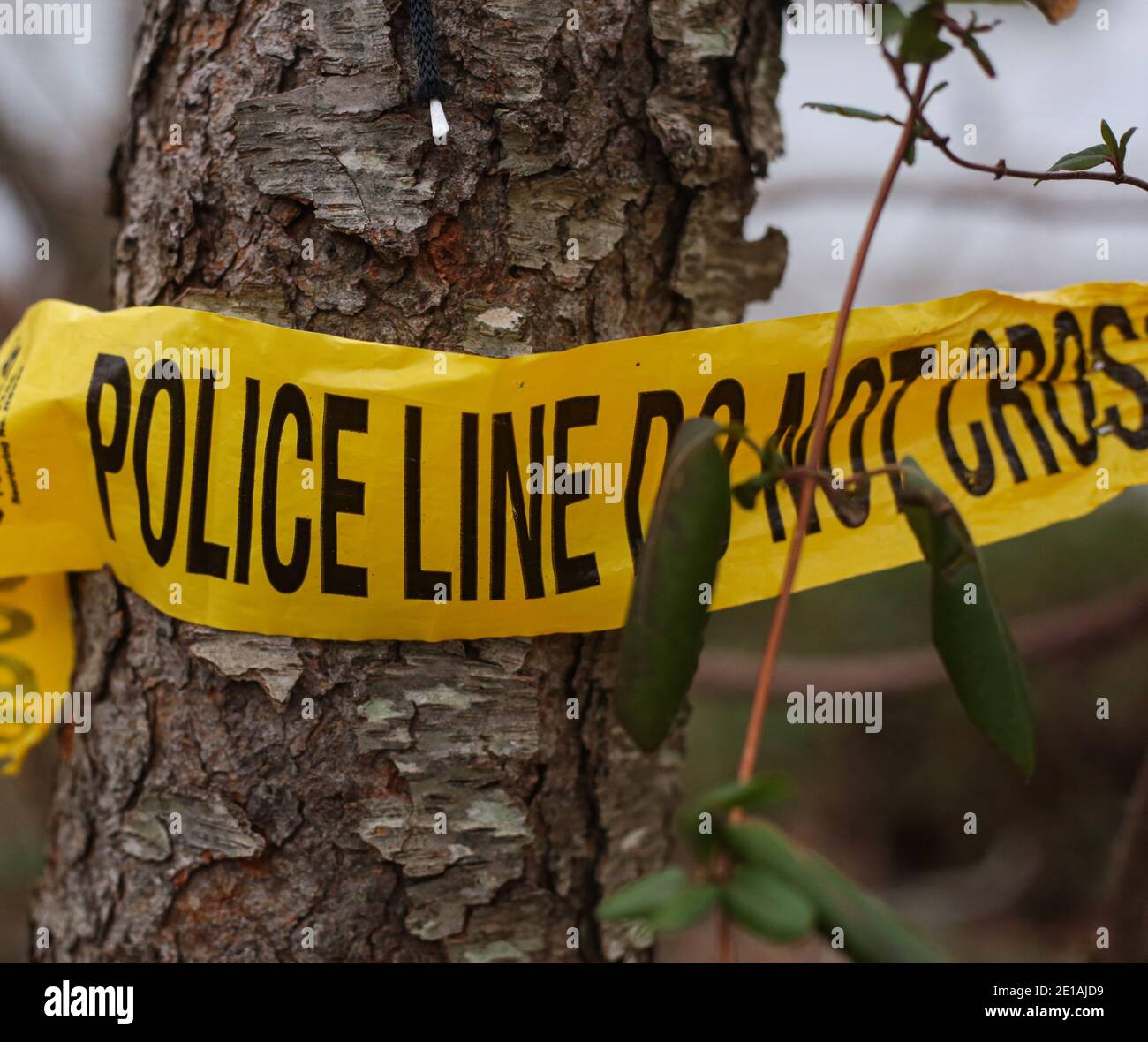Police line , caution do not enter area Stock Photo - Alamy