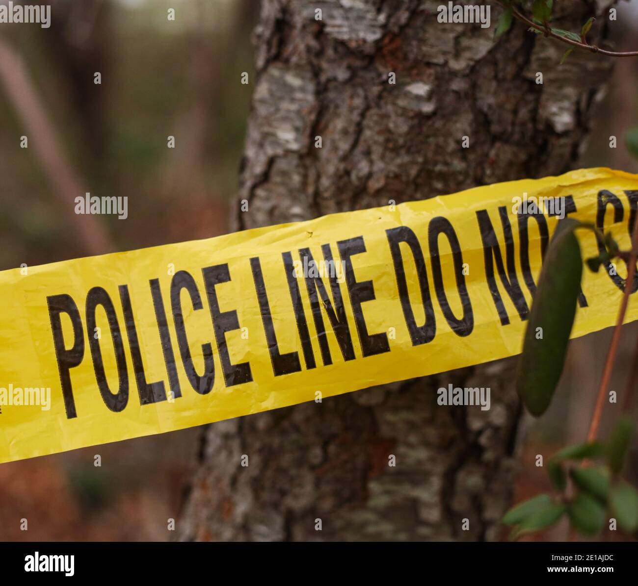 Fire line do not cross police tape hi-res stock photography and images ...