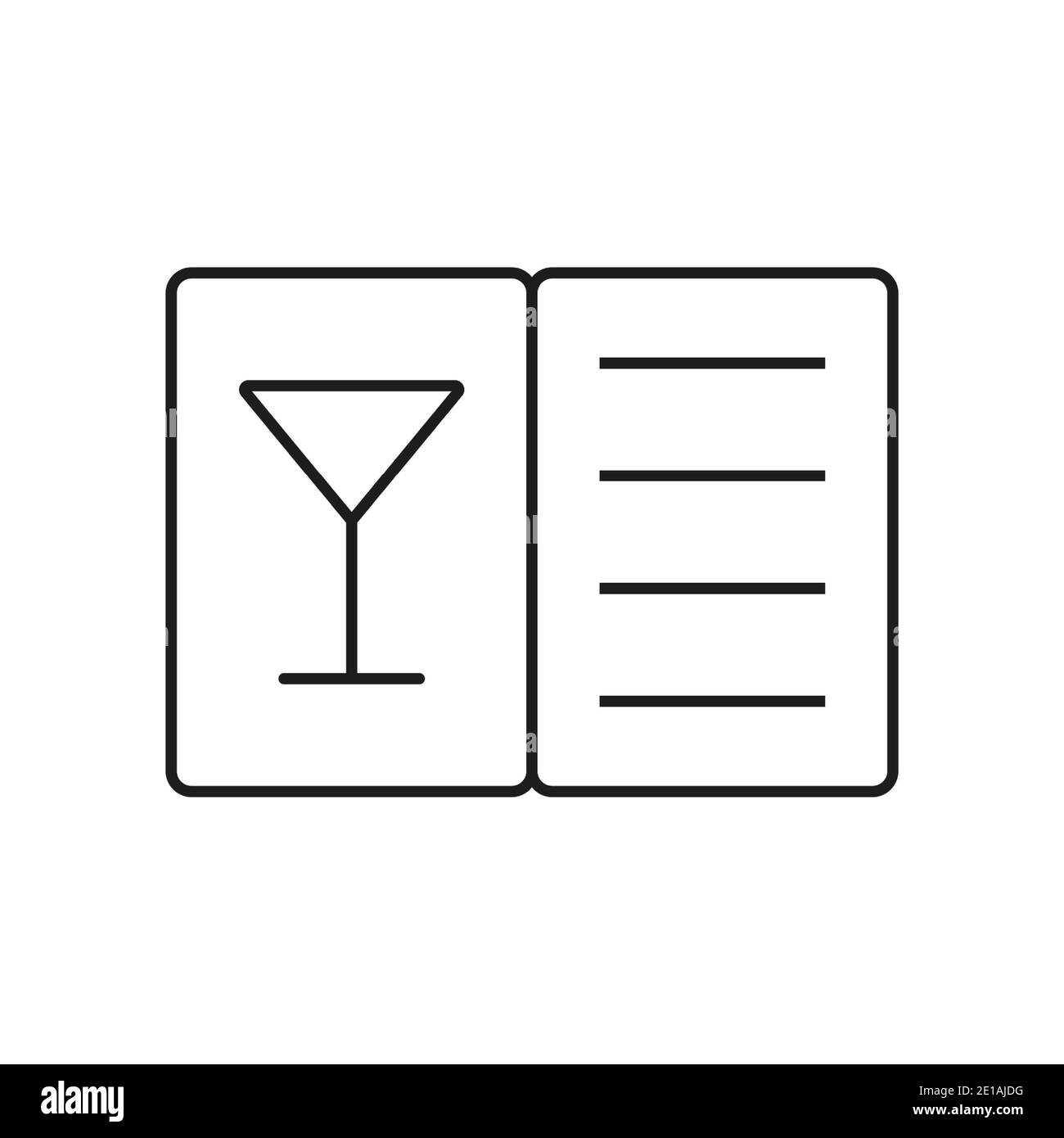 menu cocktail icon element of restaurant icon for mobile concept and ...