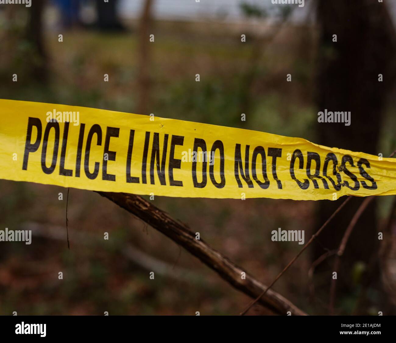 Fire line do not cross police tape hi-res stock photography and images ...