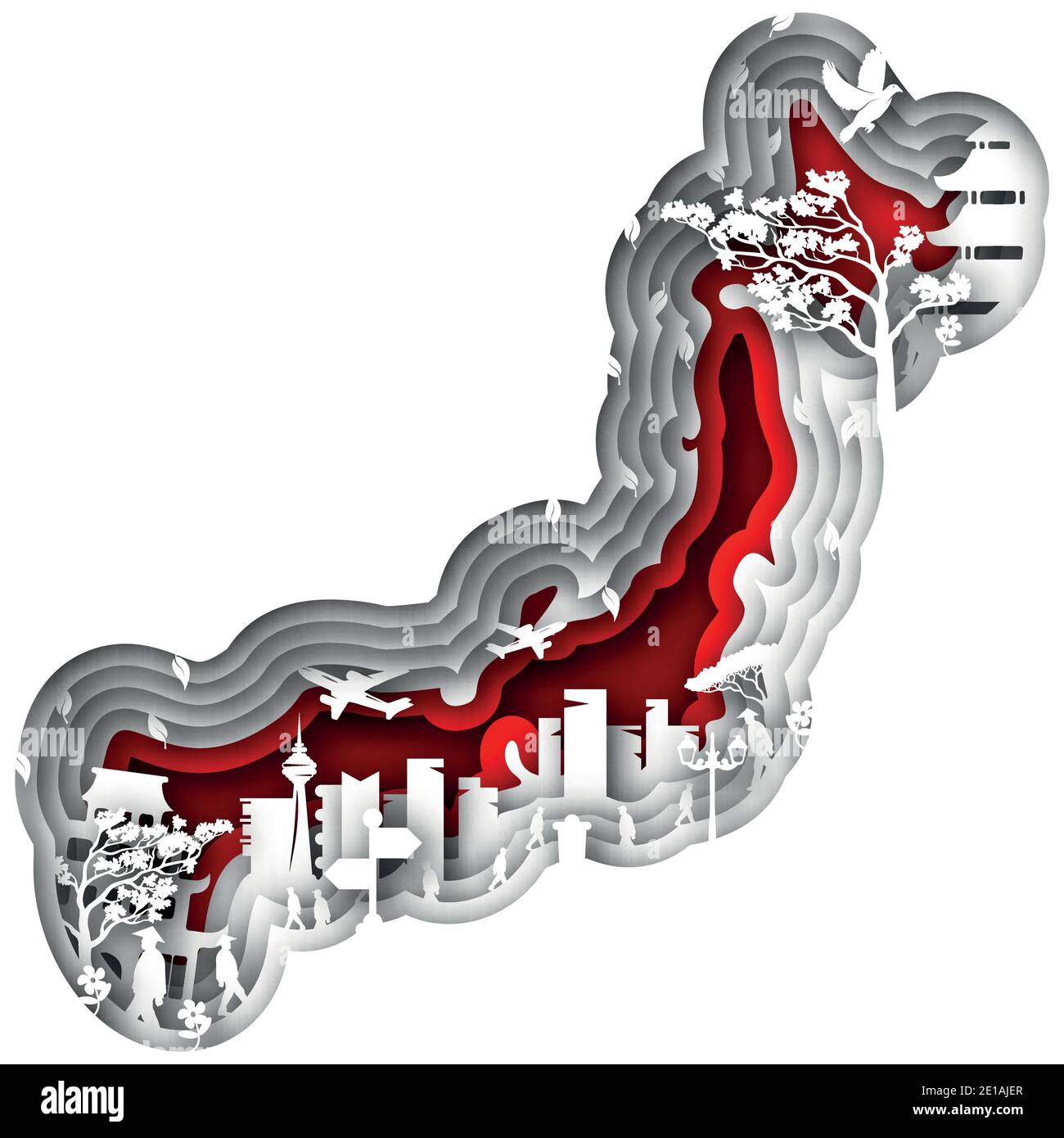 China flag and map in vector illustration Cut Out Stock Images ...