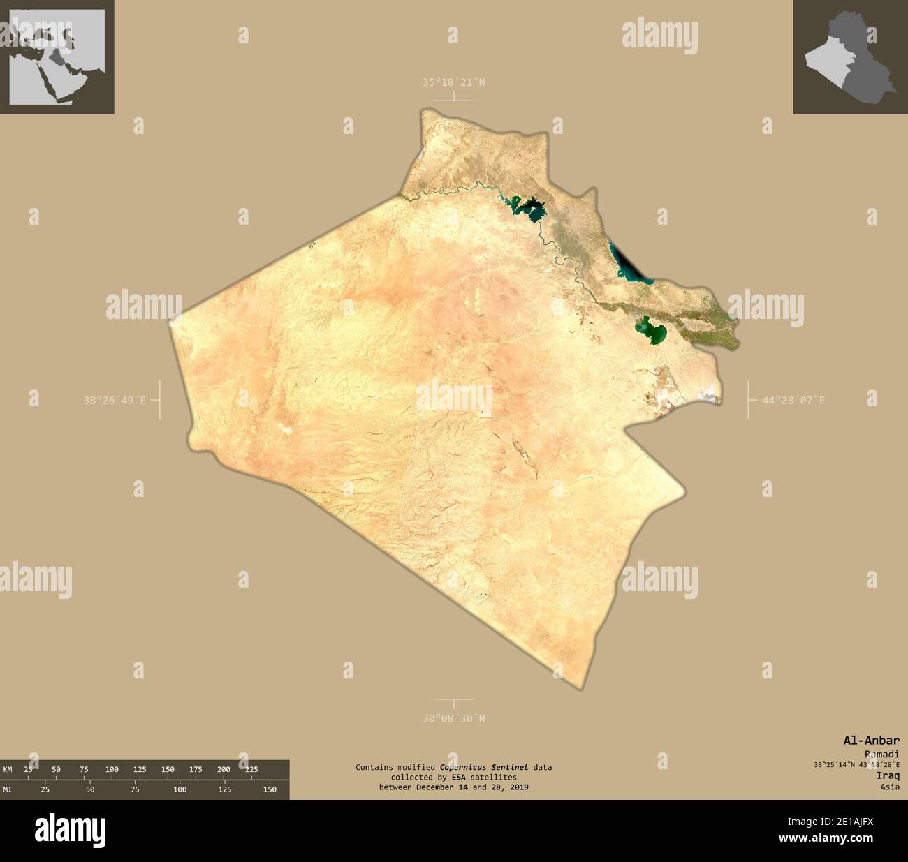 Al anbar province map hi-res stock photography and images - Alamy