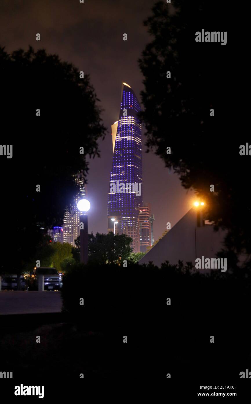 kuwait city at night Stock Photo - Alamy