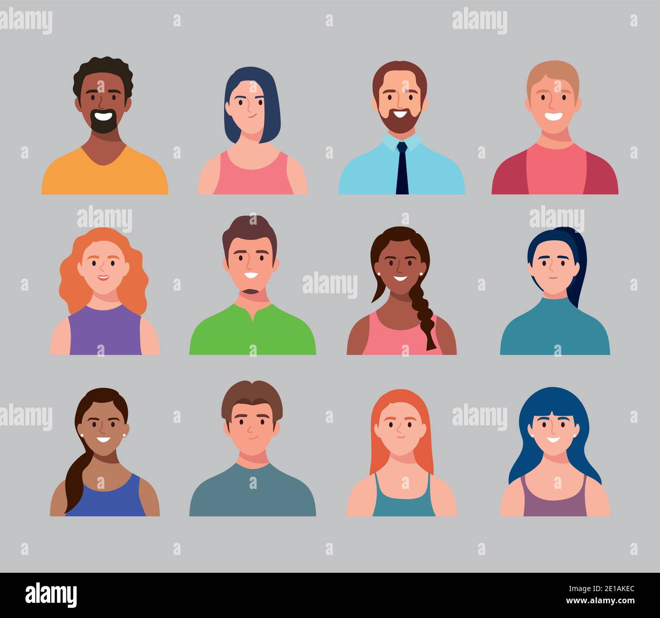 12 persons Stock Vector Images - Alamy