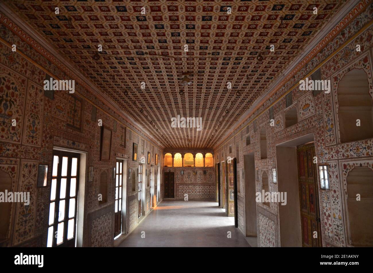 Hall inside of Junagarh fort in Bikaner Stock Photo - Alamy