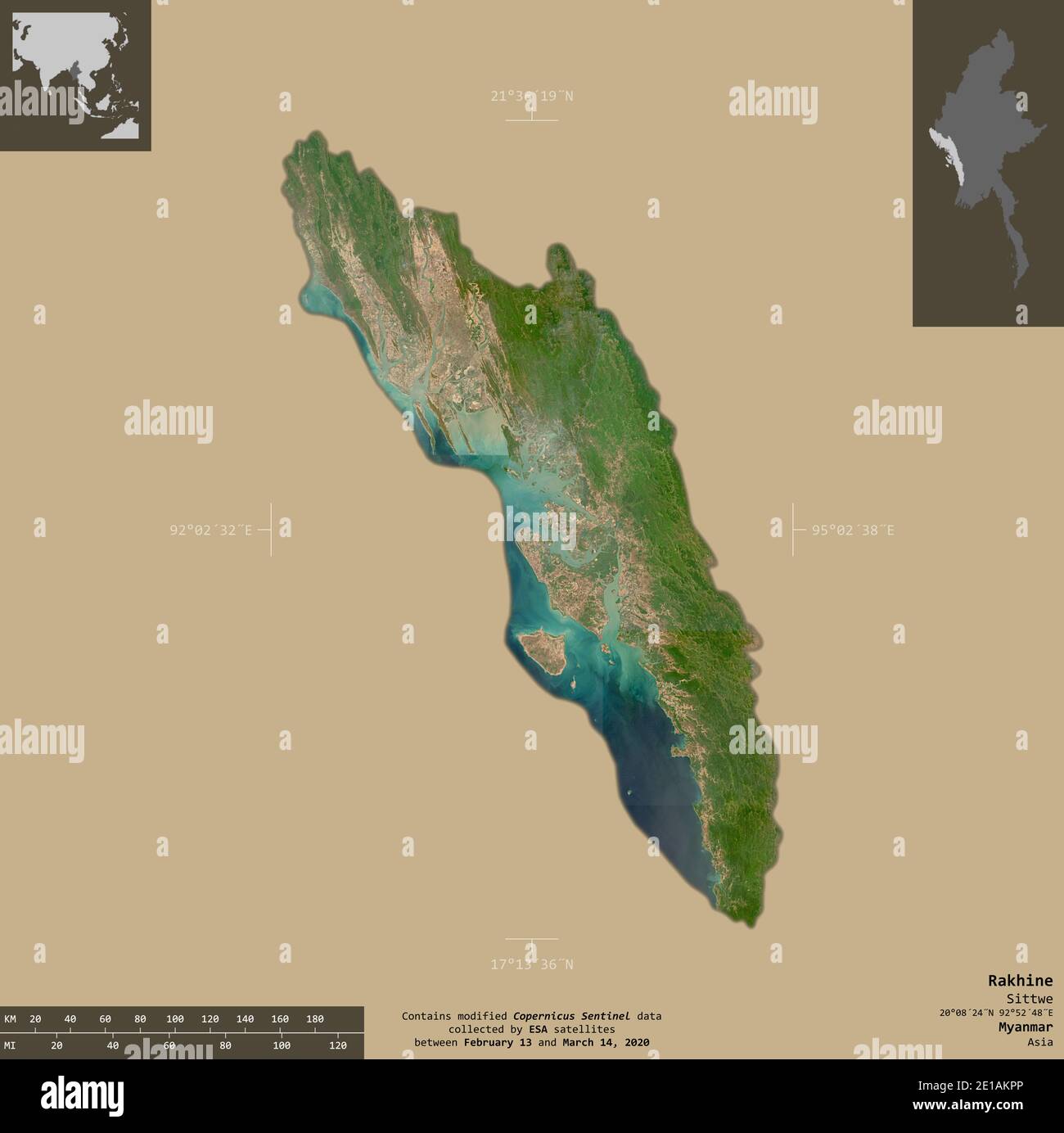 Arakan map hi-res stock photography and images - Alamy