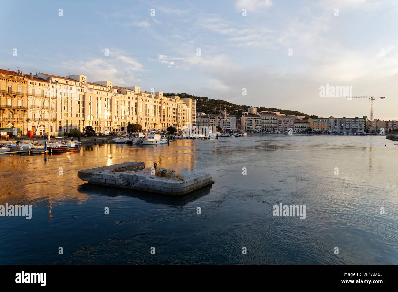 Sete, France, 2018. 11Th, July,2018. Views of the city of Sète with its ...