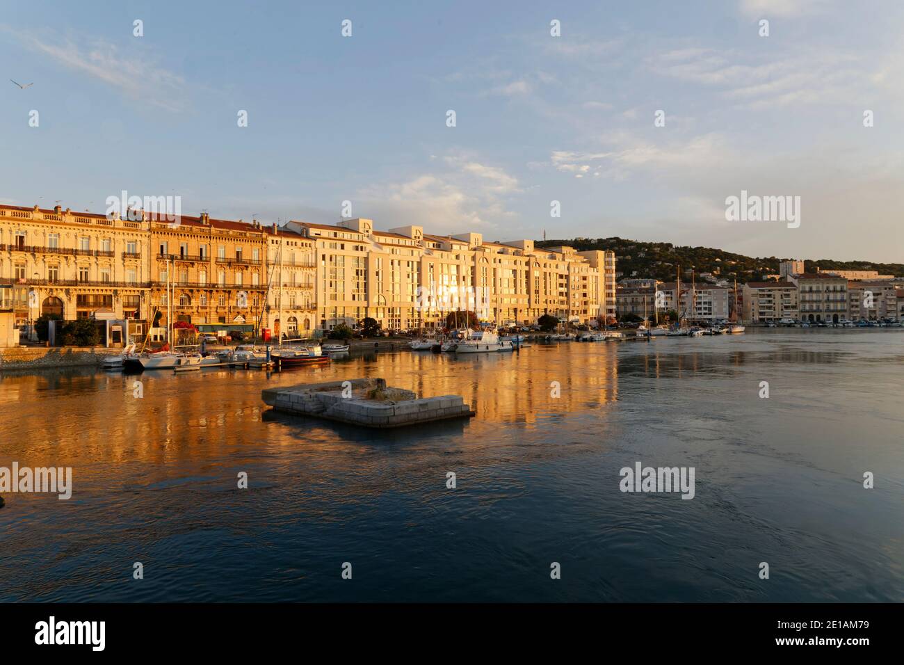 Sete, France, 2018. 11Th, July,2018. Views of the city of Sète with its ...