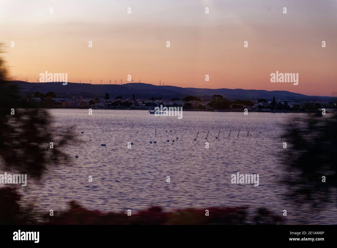 Sete, France, 2018. 11Th, July,2018.Views of The Thau lagoon with ...