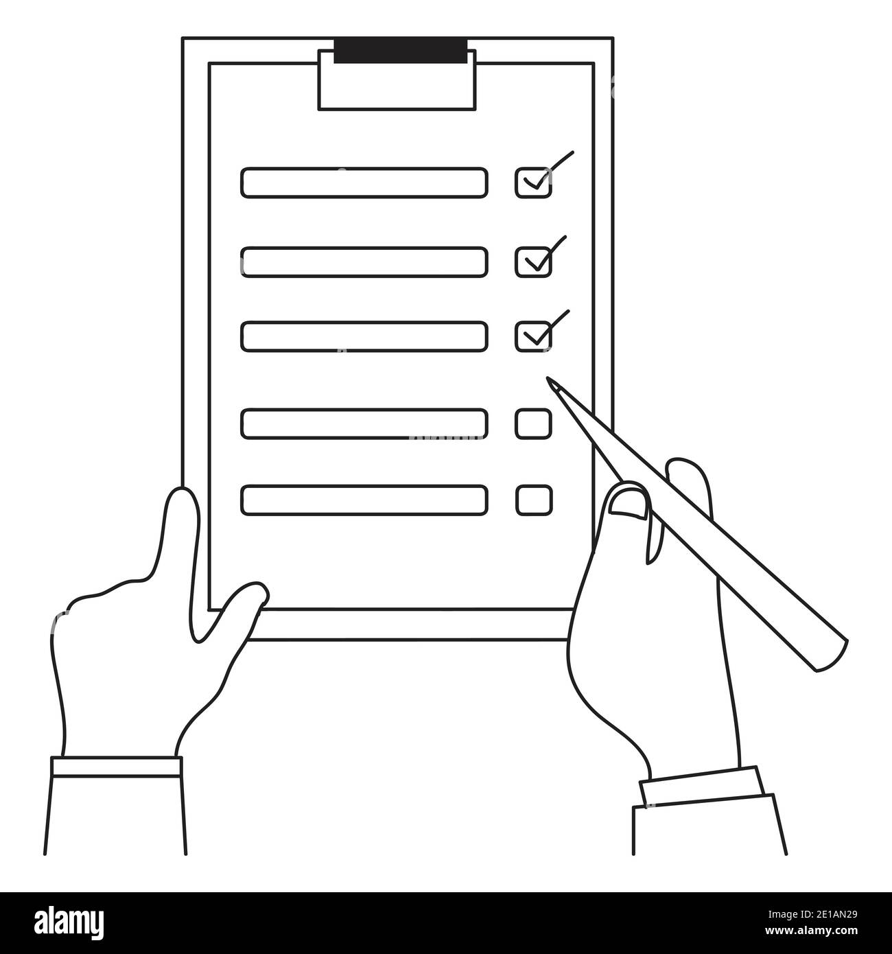 Cartoon businessman hand mark Stock Vector Images - Alamy