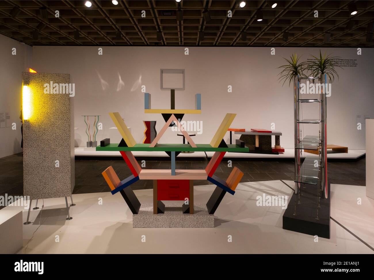 Ettore Sottsass art show at the MET Breuer in Manhattan NYC Stock Photo ...