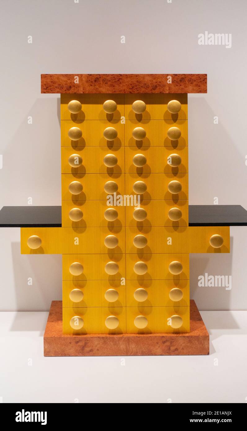 Ettore Sottsass art show at the MET Breuer in Manhattan NYC Stock Photo ...