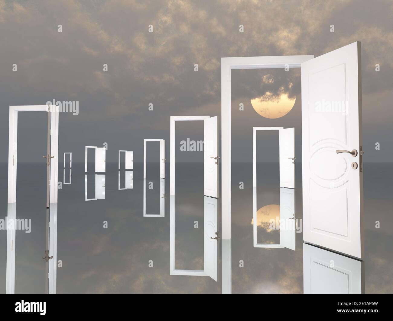 Multiple choice doors hi-res stock photography and images - Alamy